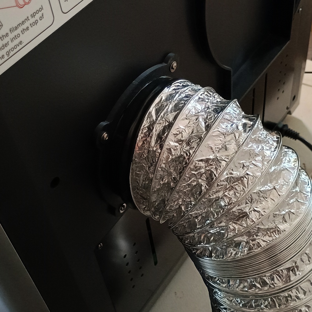 Exhaust Dryer Duct Adapters for Qidi X-Max 3 and All 90mm Fans by Dork ...