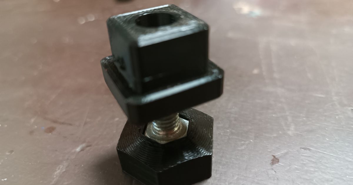 A M8 nut end plug for rectangular profile by PaŠe | Download free STL ...