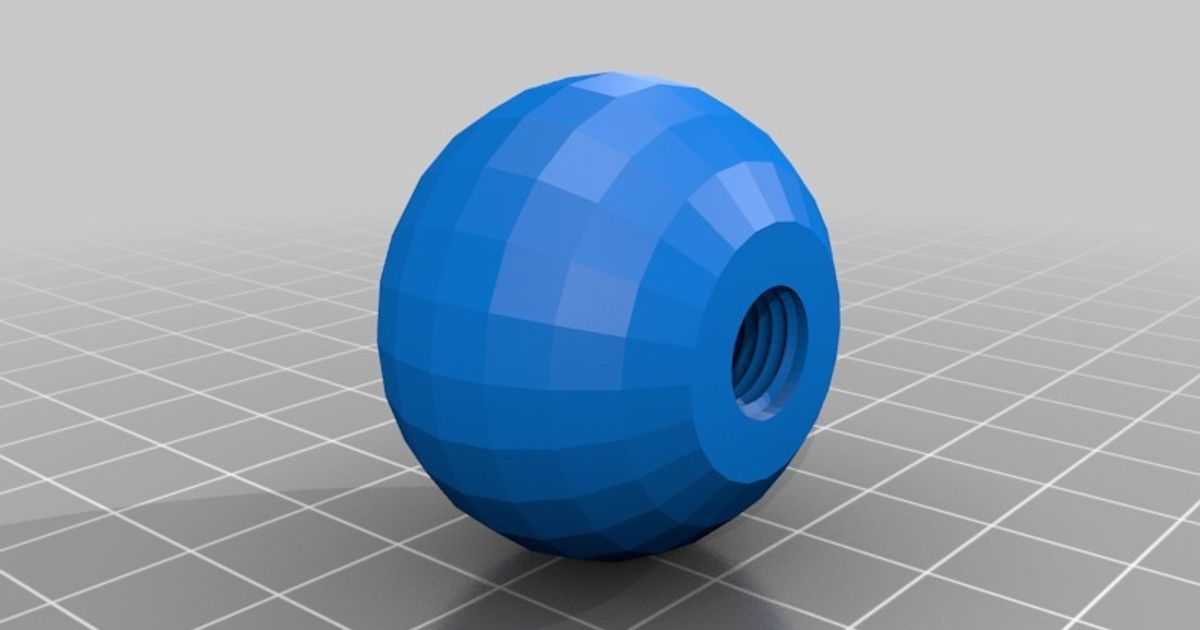Ball with M8 thread by Tioh | Download free STL model | Printables.com