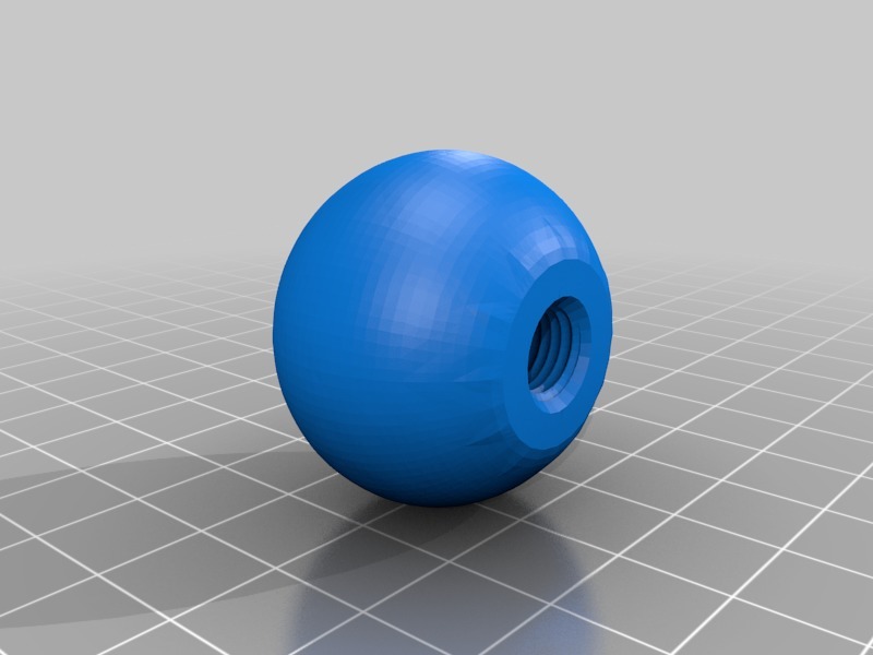 Ball with M8 thread by Tioh | Download free STL model | Printables.com
