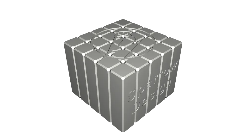 Parametric Sectioned Cube by Dror Yogev | Download free STL model ...