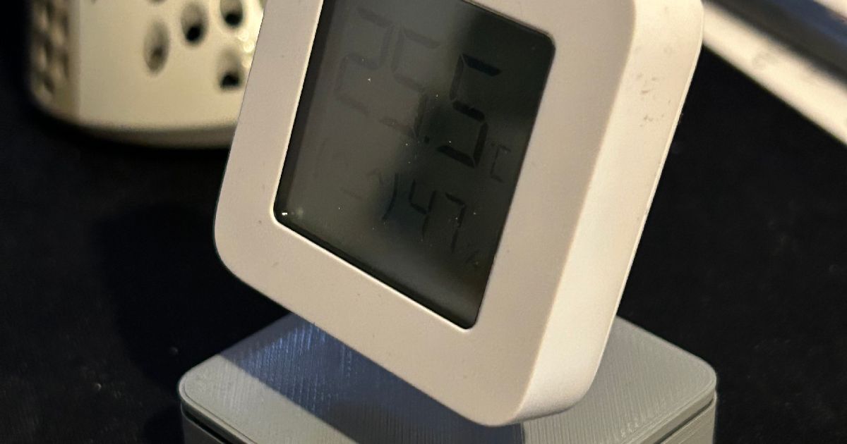 gridfinity - Xiaomi humidity and temperaturer sensor 2 stand von ...