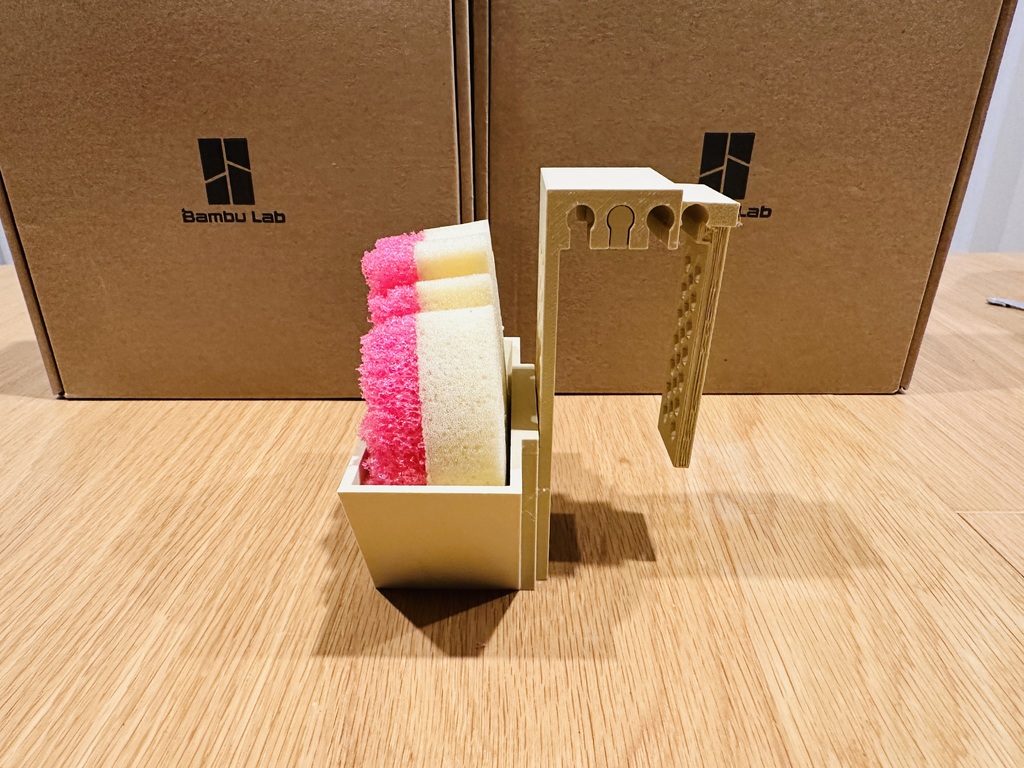 Extendable Dishwashing Sponge Holder by Song Xue | Download free STL ...