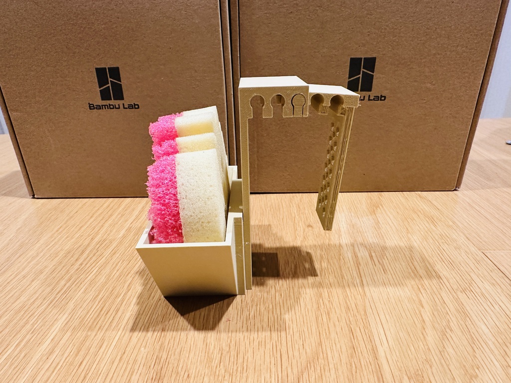 Extendable Dishwashing Sponge Holder by Song Xue | Download free STL ...