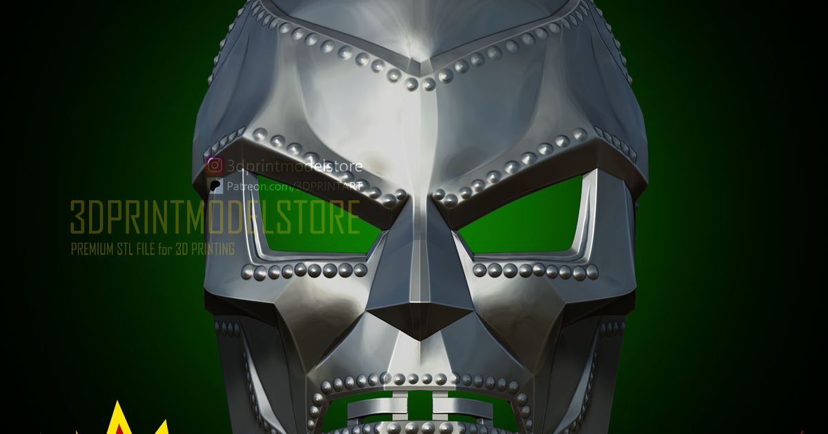 Dr Doom Mask - Marvel Doctor Doom Helmet - Cosplay Props - FREE STL by ...
