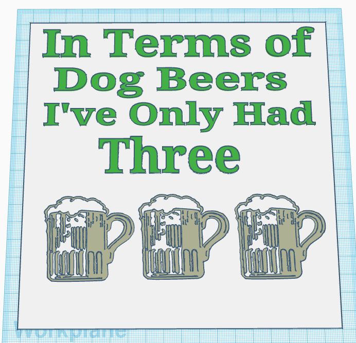 Multiple Beers Sign da Phantom Printer | Scarica il modello STL ...
