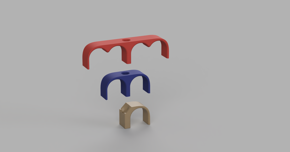20mm corrugated/conduit mount by batteria_ | Download free STL model ...