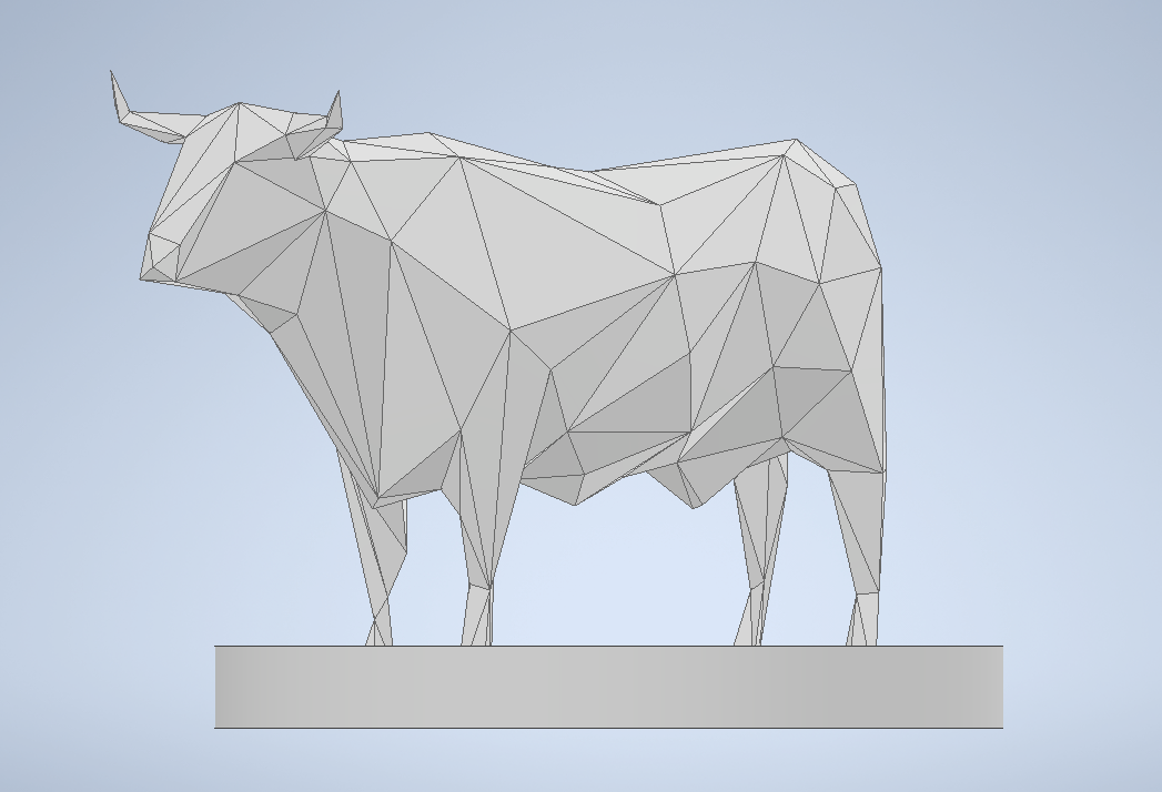 LOW POLY BULL MODEL by LOBO | Download free STL model | Printables.com