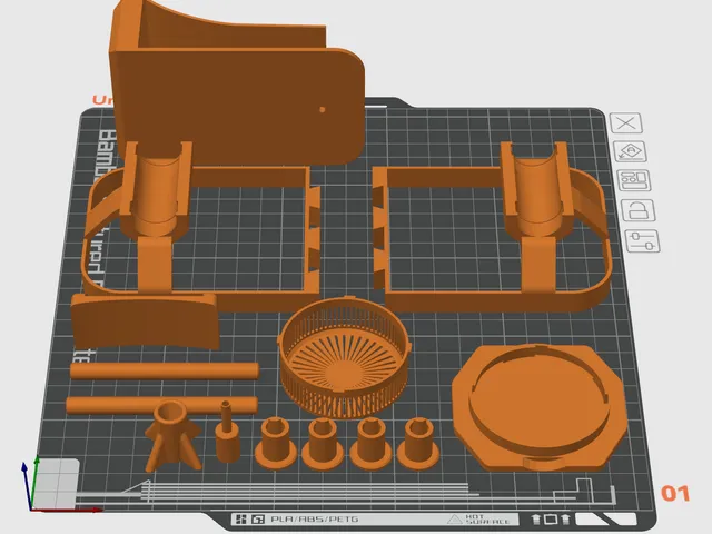 Filament Dry Box with Rollers (all printed parts plated) by Joseph ...