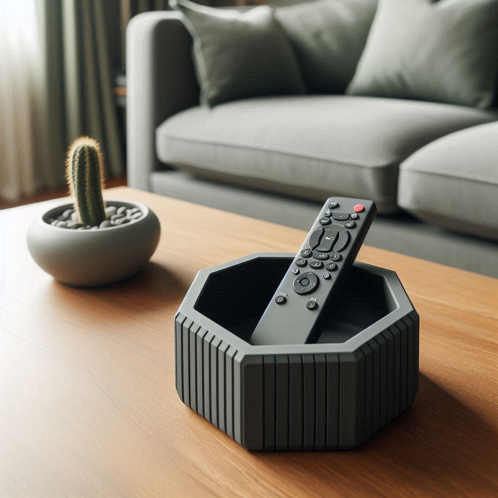 Design Remote Control Holder "Oct Nut" by Deltaprints | Download free ...