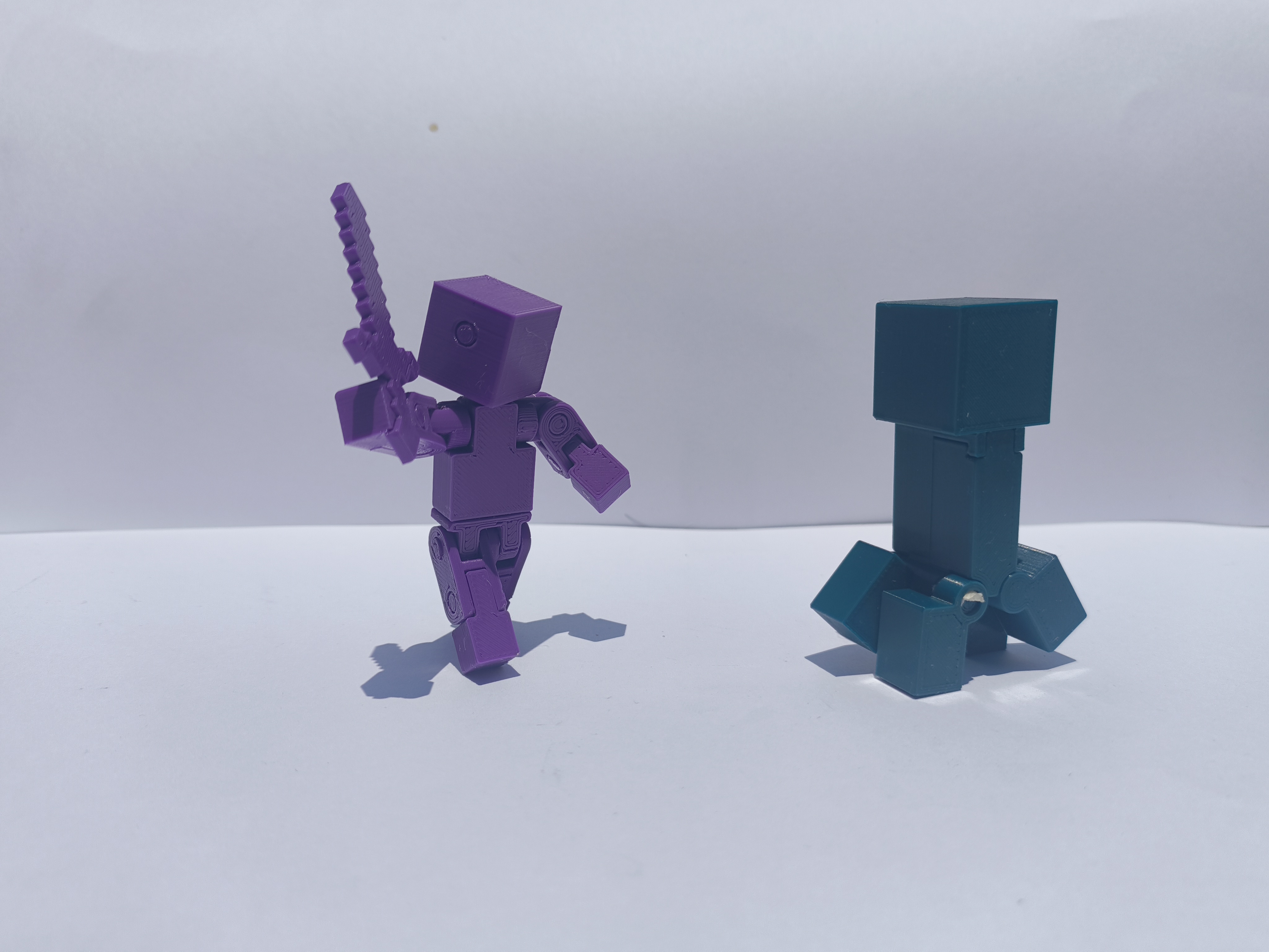 Minecraft Creeper Style Figure by Bouncing Gears | Download free STL ...