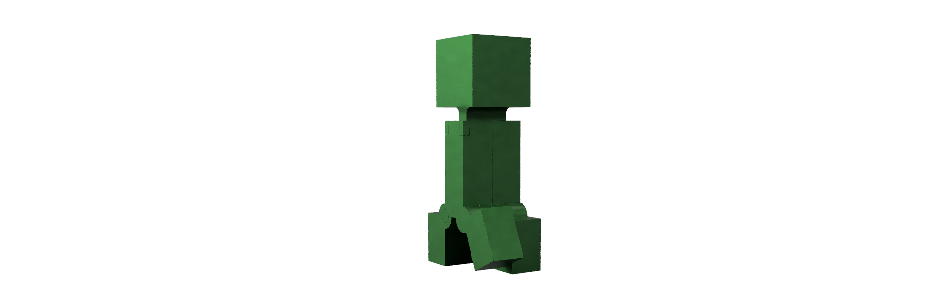 Minecraft Creeper Style Figure by Bouncing Gears | Download free STL ...