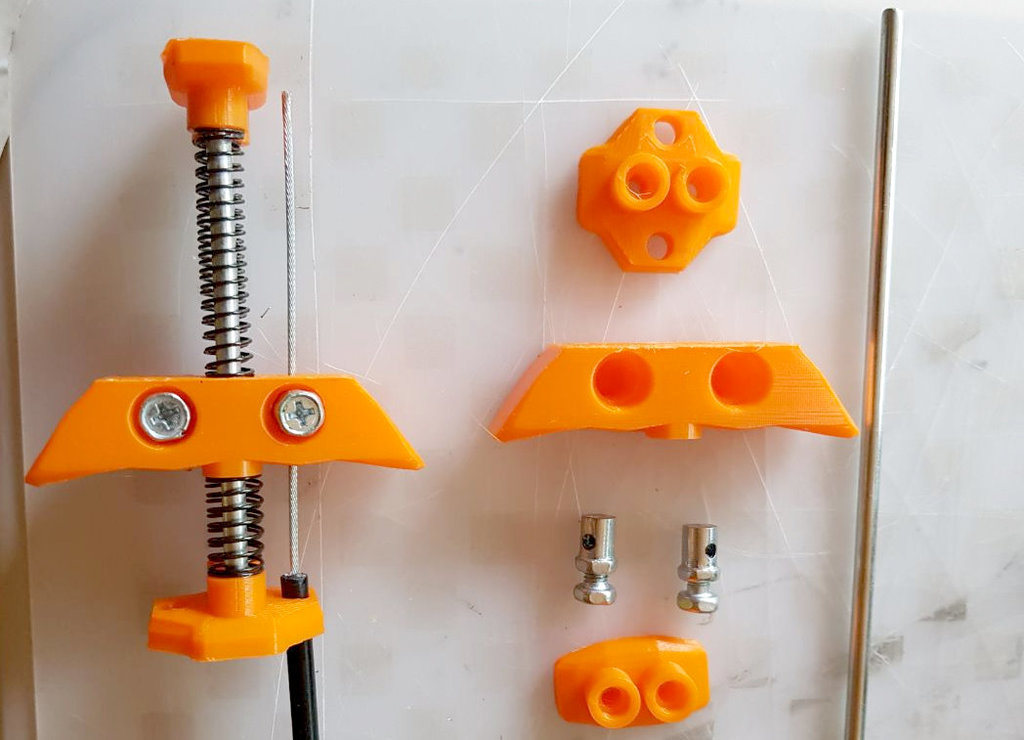 Simple controls for two Bowden cables by Tioh | Download free STL model ...
