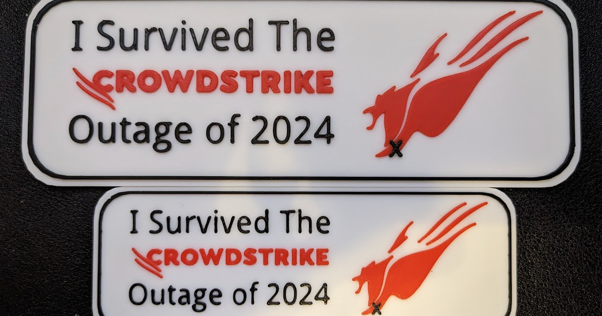 I Survived The CrowdStrike Outage by NerdHerder | Download free STL ...