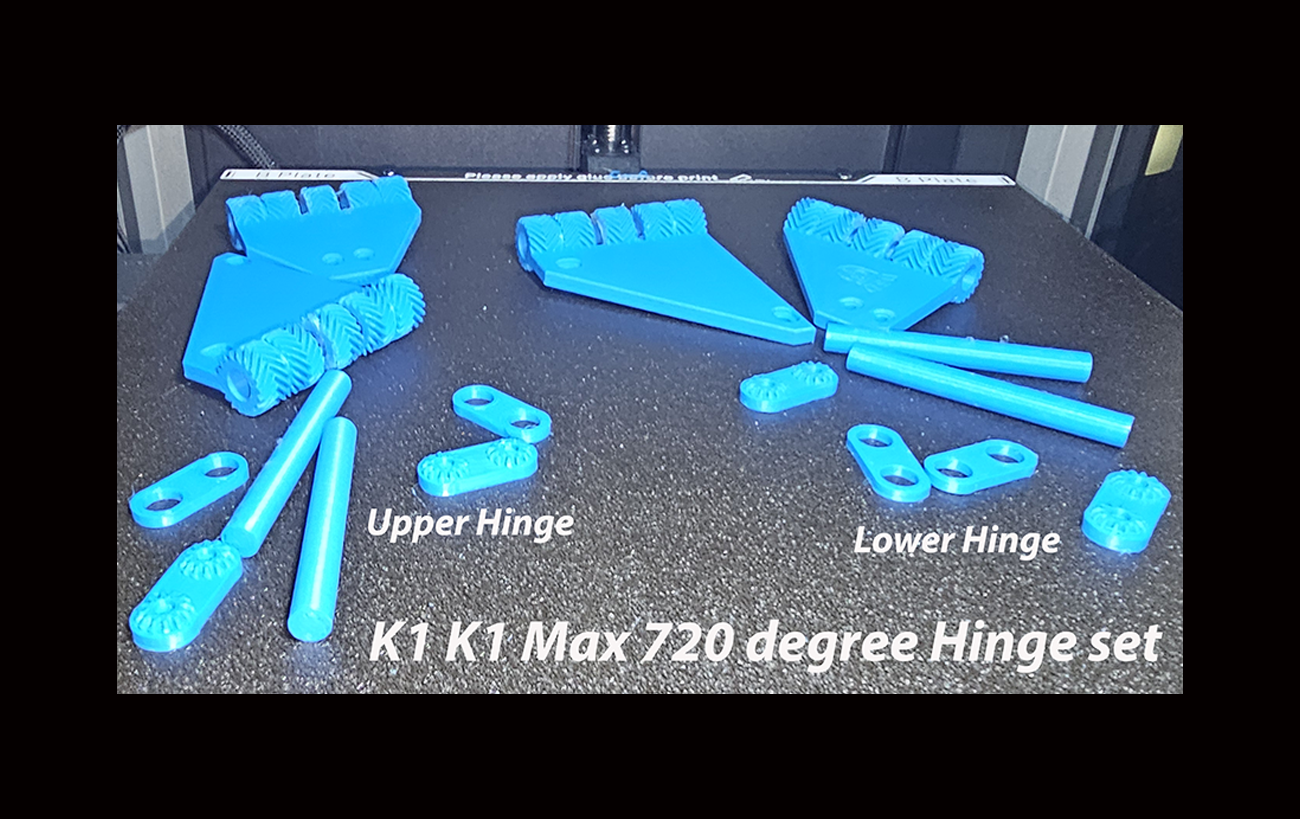 270 Degree Geared Hinges for K1/K1 Max/K1C. Easy print option, Not print in place. autorstwa ...