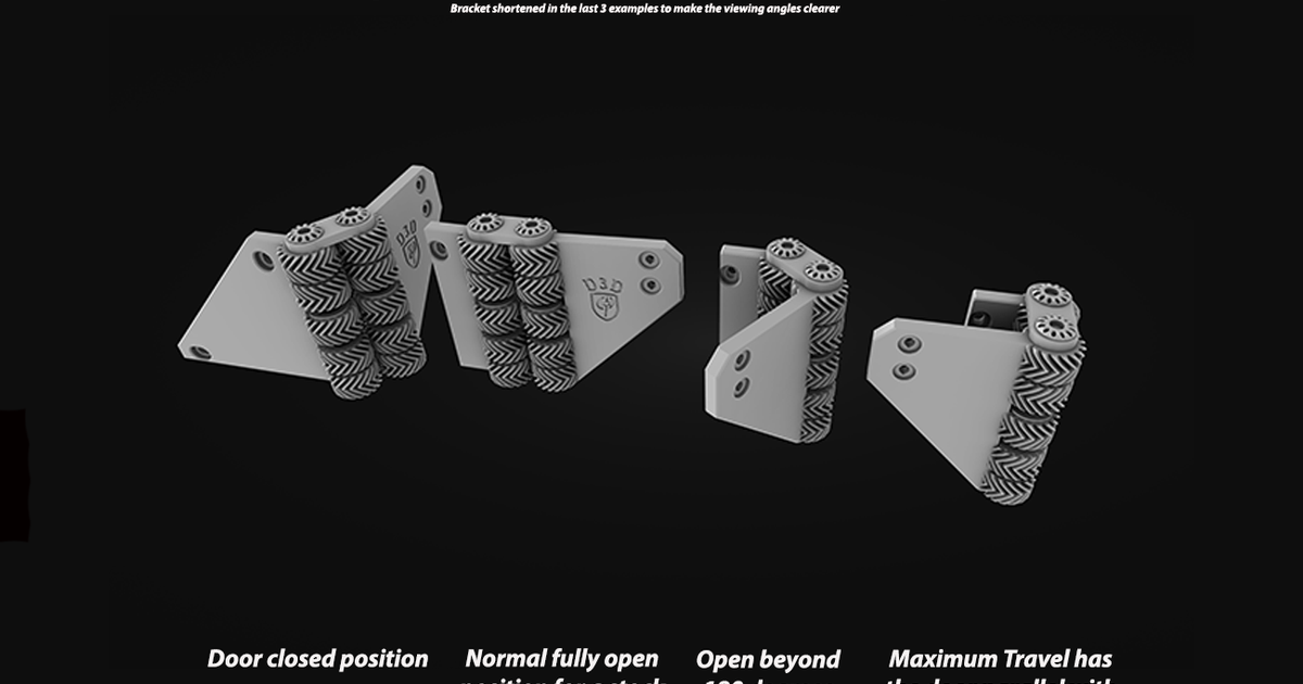 270 Degree Geared Hinges for K1/K1 Max/K1C. Easy print option, Not print in place. autorstwa ...