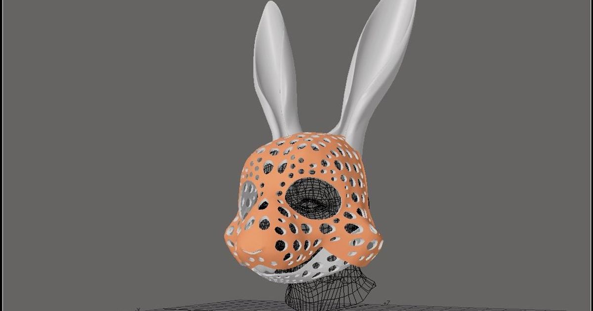 Fursuit- or puppet-head base - version 52 - bunny by Tioh | Download ...