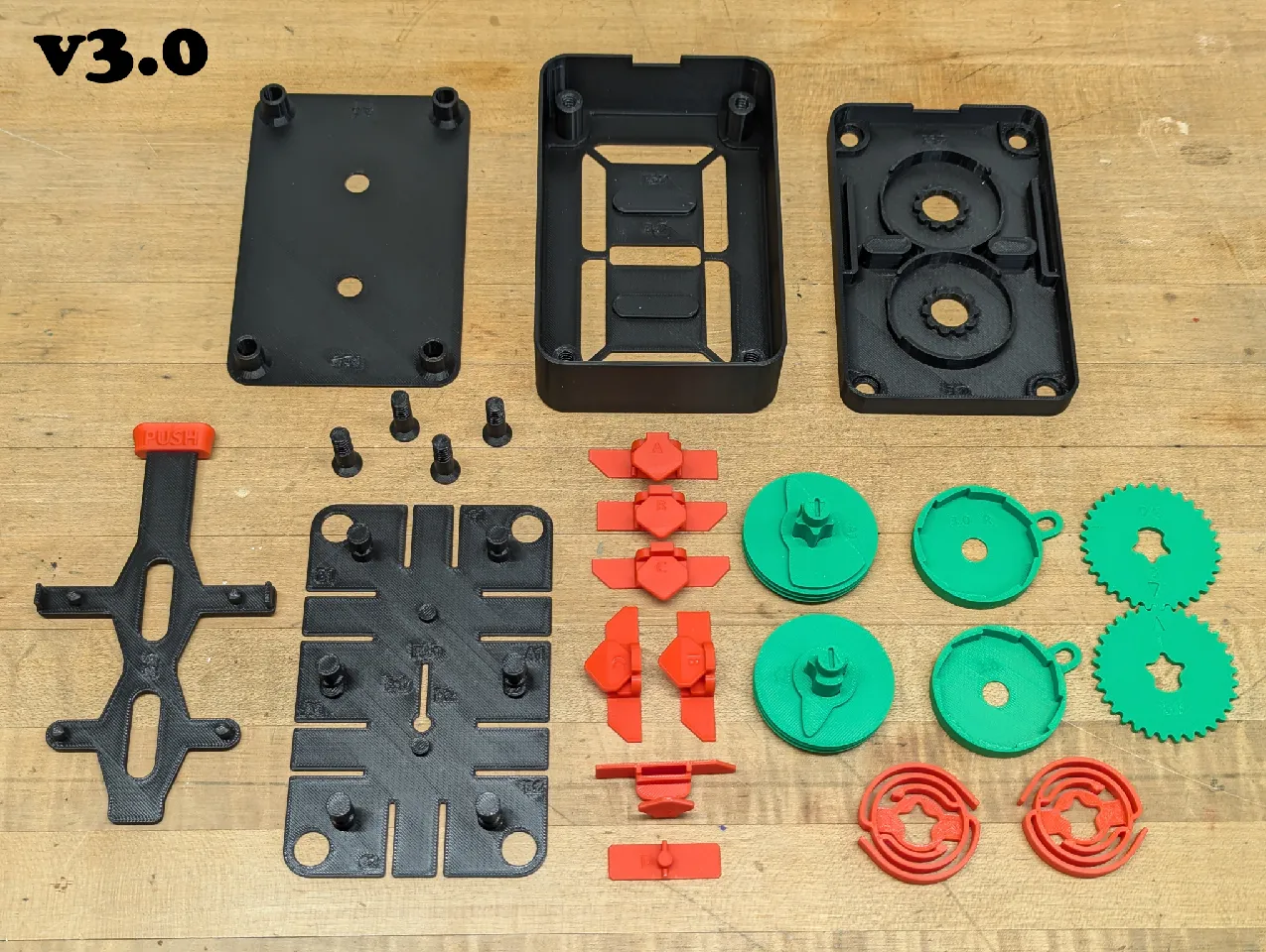 7 Segment Mechanical Counter, Version 3.0, Ratchet, Forward & Reverse ...