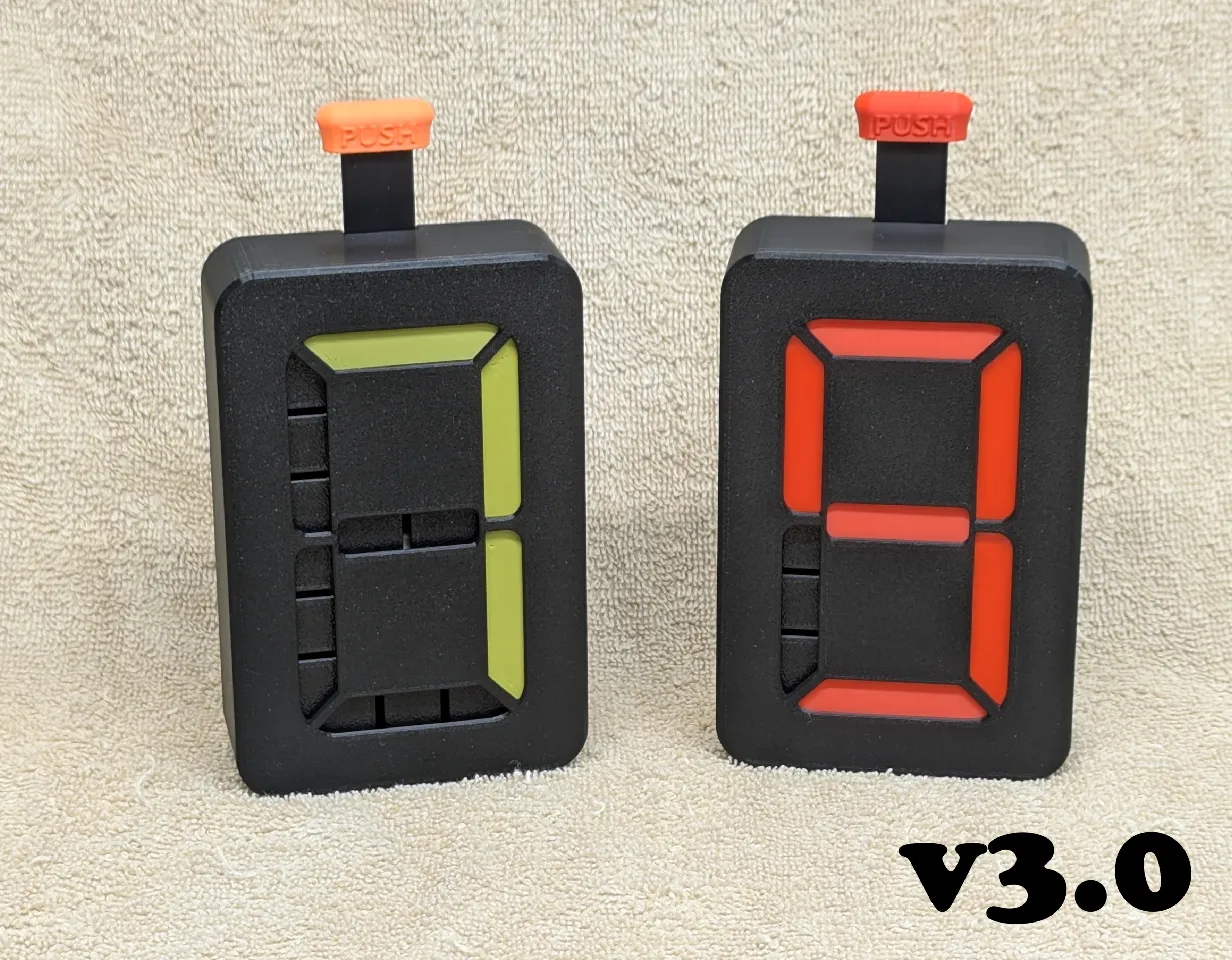 7 Segment Mechanical Counter, Version 3.0, Ratchet, Forward & Reverse ...