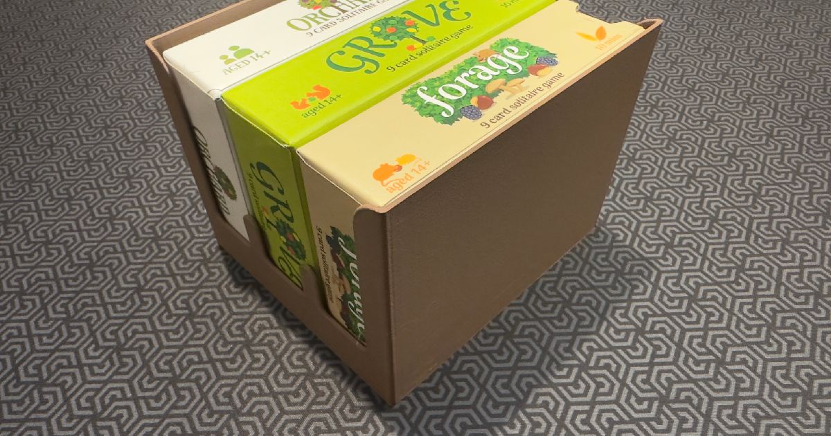 Box for 9 Card Solitaire Collection by giantmike | Download free STL ...