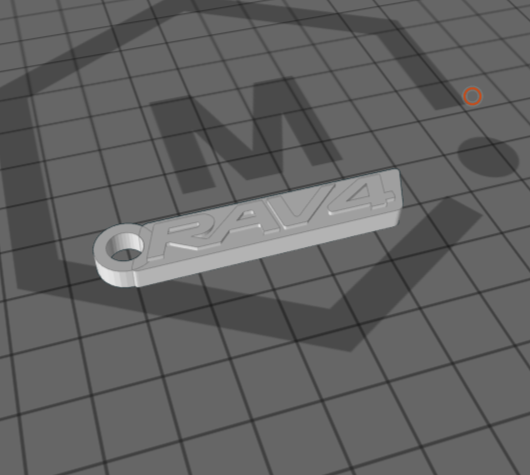 Toyota RAV4 logo keychain by mr.stubbymctubbypants | Download free STL ...
