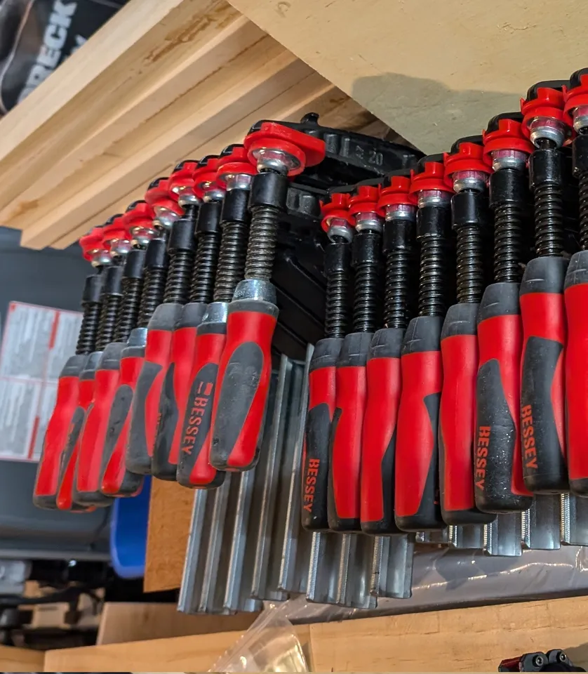 Clamp Rack for 4" Throat Bessey Tradesman Series F Clamps TGJ4.0[xx] by ...