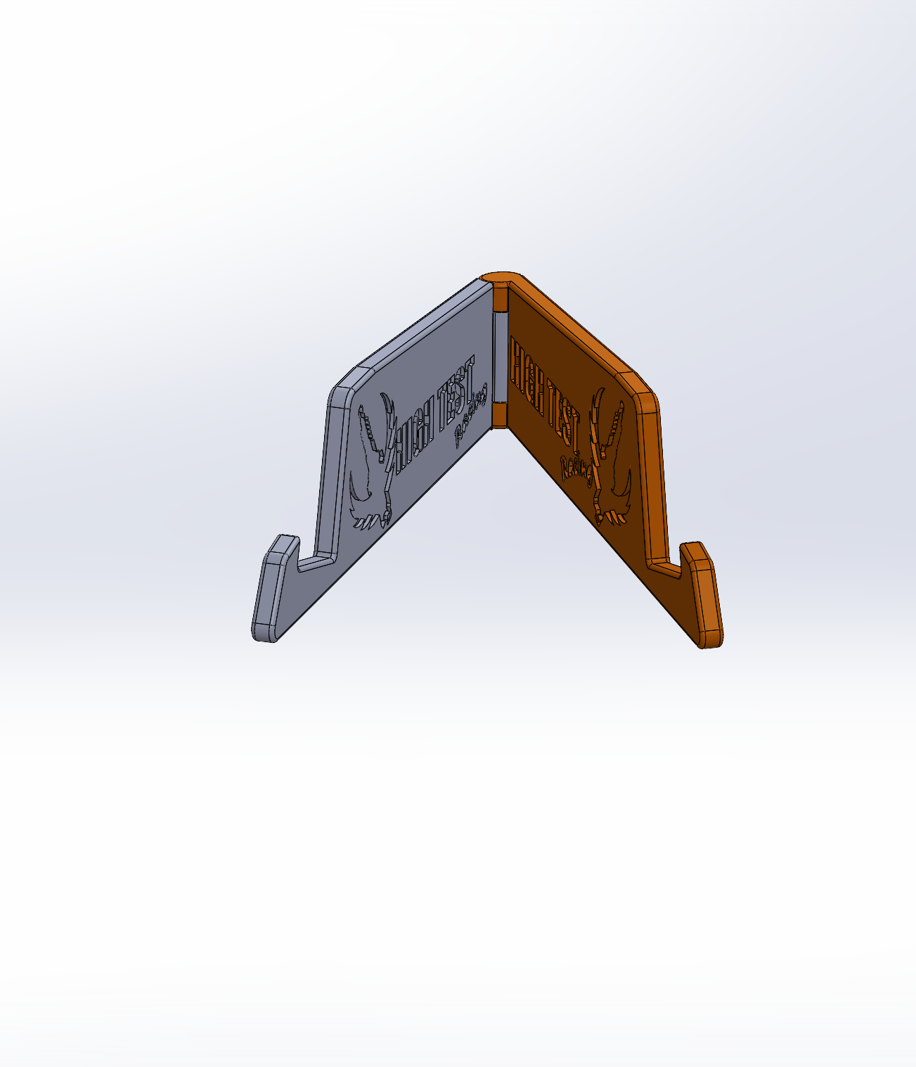 FOLDING PHONE STAND **PRINT IN PLACE** PERFECT HINGE ** by HighTest ...