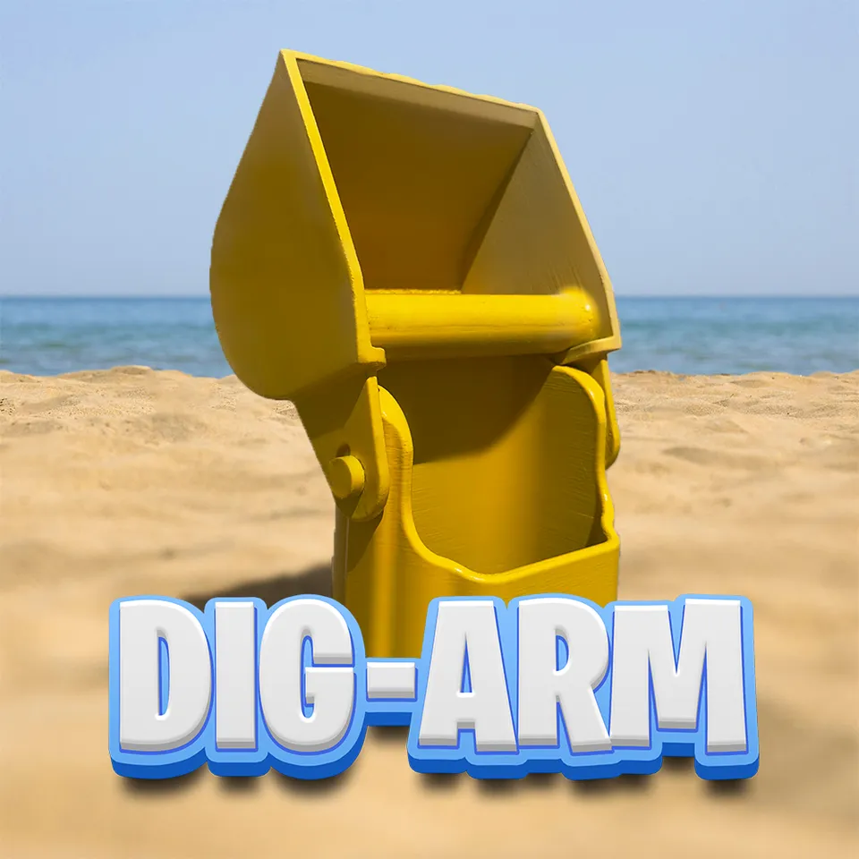 DIG-ARM | SAND EXCAVATION ARM by ANVIL | Download free STL model ...