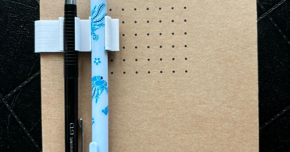 Note book Pen Clip by Samyak Damani | Download free STL model ...