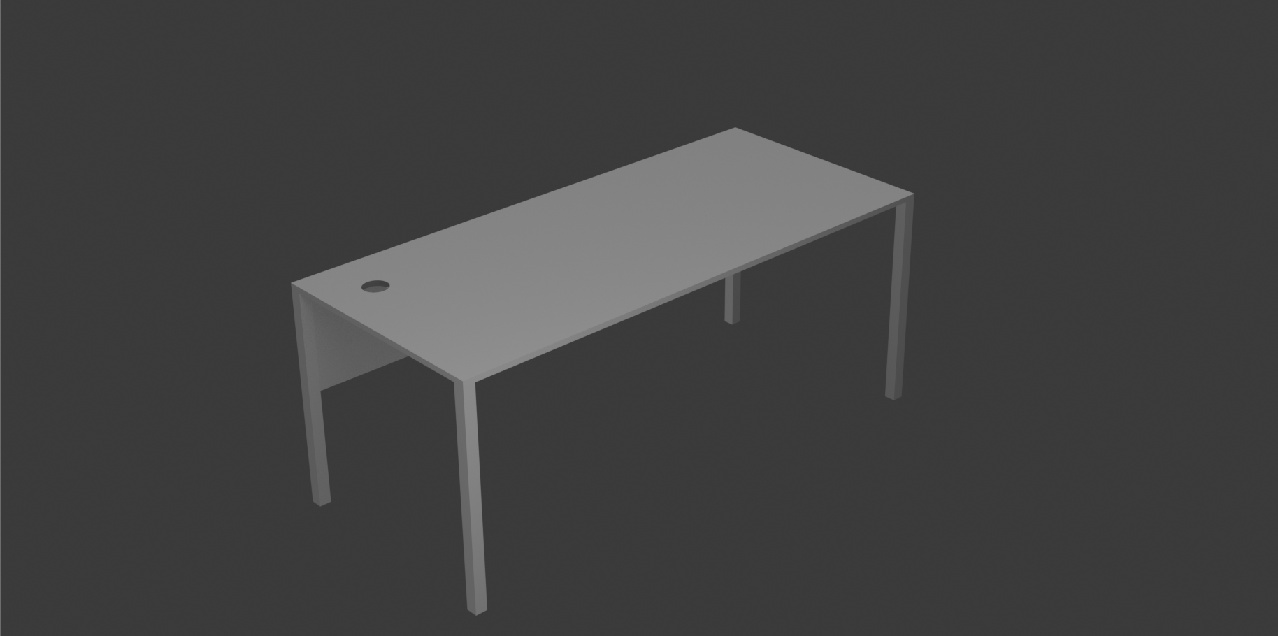 Simple Office Desk by Funky07 | Download free STL model | Printables.com