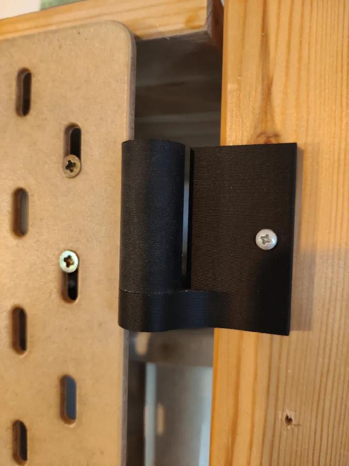 IKEA Pegboard SKADIS hinge for IVAR by Lucasdlb | Download free STL ...