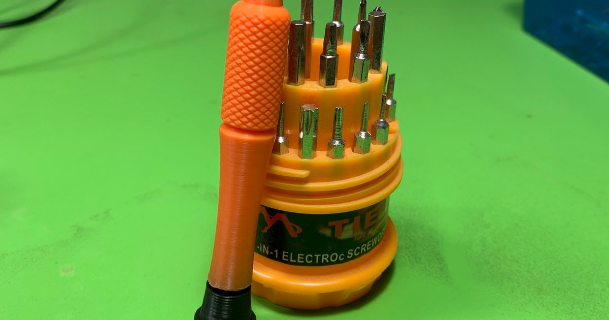 Screwdriver handle replacement for set by Sashko | Download free STL ...