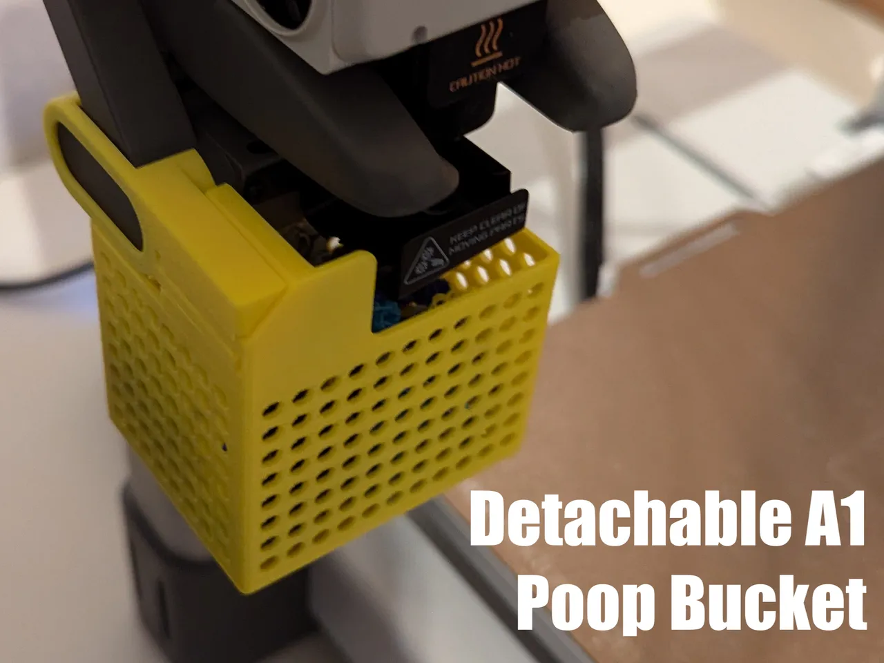 Bambu Lab A1 (Mini) Detachable Purge / Poop Bucket by jns | Download ...