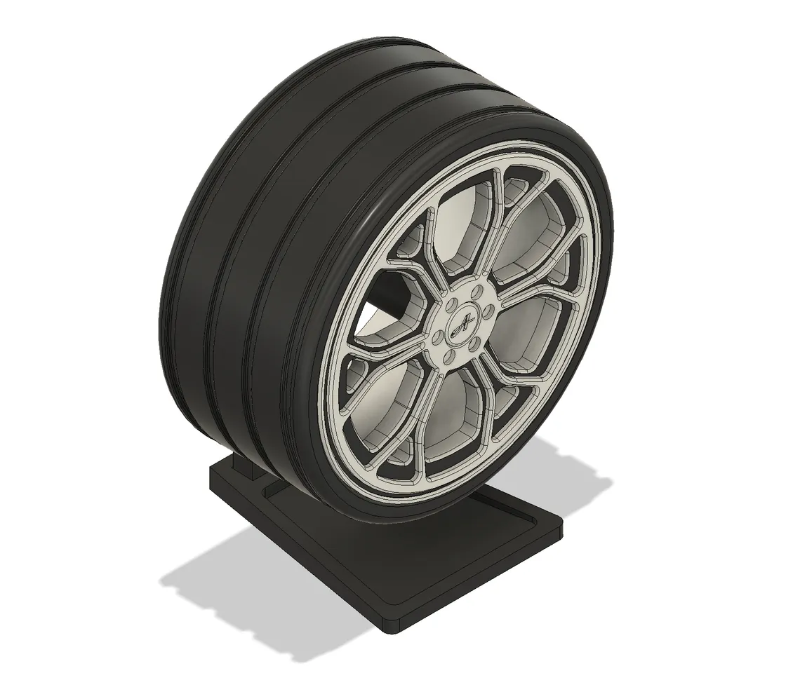 Car Rim with Stand by The 3D Addi Tech | Download free STL model ...