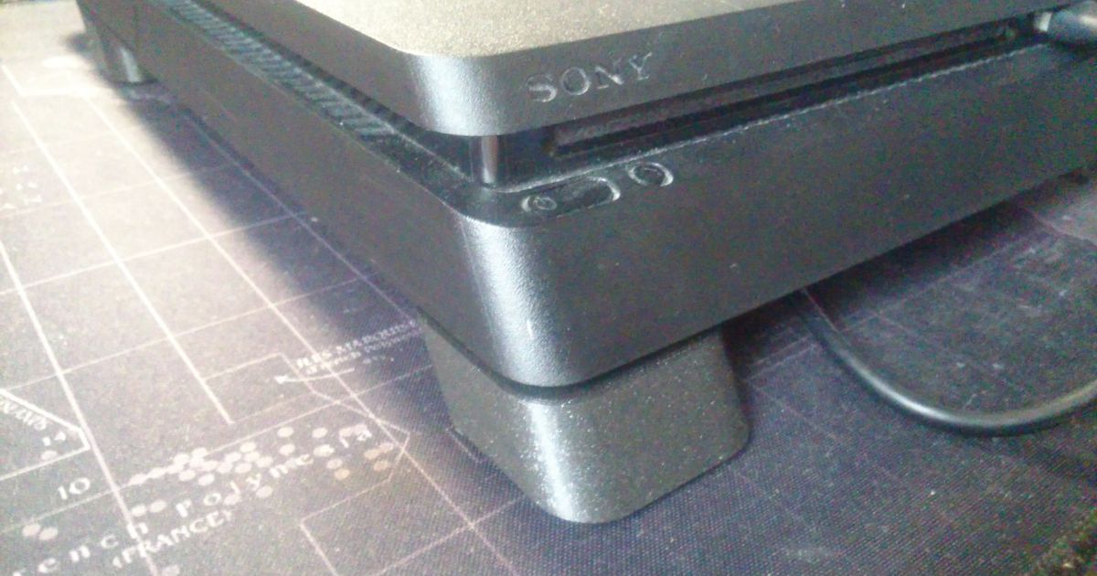 PS4 Slim Standoff Feet by prochazkaml | Download free STL model ...