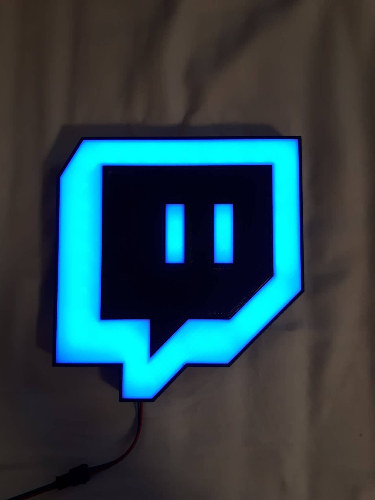 Twitch Logo Lamp por Kevin | Descargar modelo STL gratuito | Printables.com