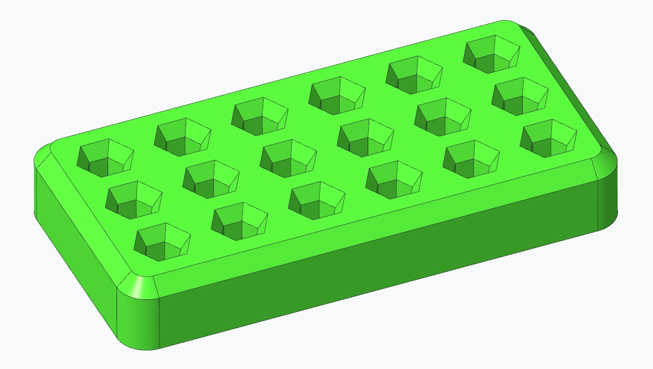 Simple hex bit holder 18ea - V2 by Myungkyu Jang | Download free STL ...