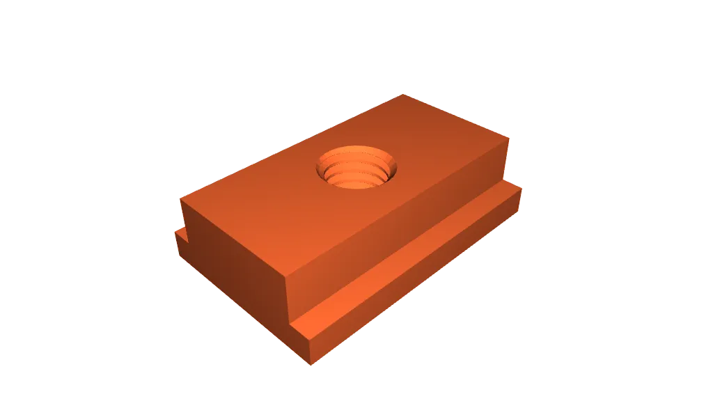 T-Slot Nut and T-Rail by PcManny | Download free STL model | Printables.com