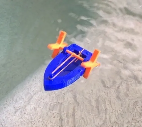 The AquaSurfer (Rubber Band Powered Boat) by Perplexed | Download free ...