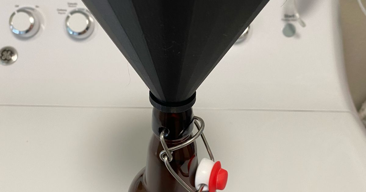 Funnel for Easy Wire swing cap bottles 16oz and 1 liter por Isaac ...