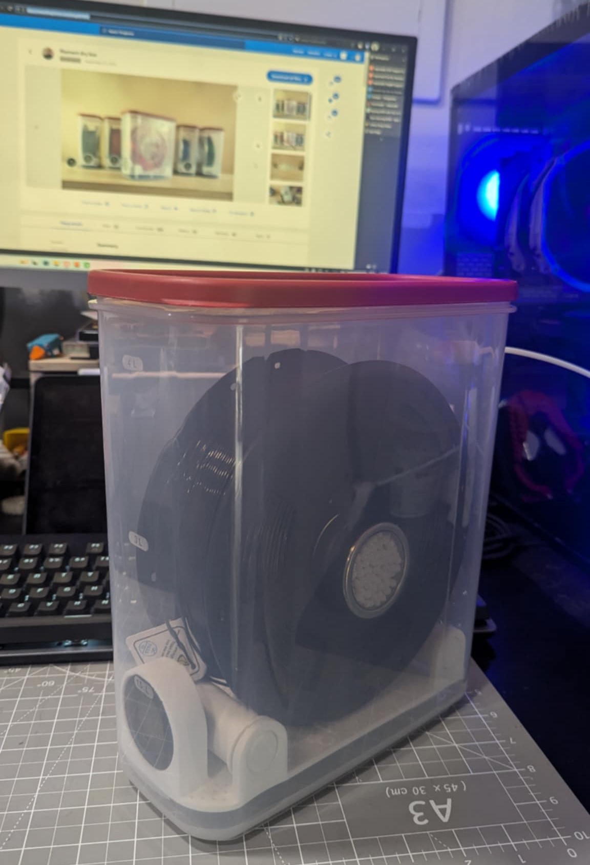 Improved Foot for tkostandyan5 Filament Dry Box by monkz0390 | Download ...