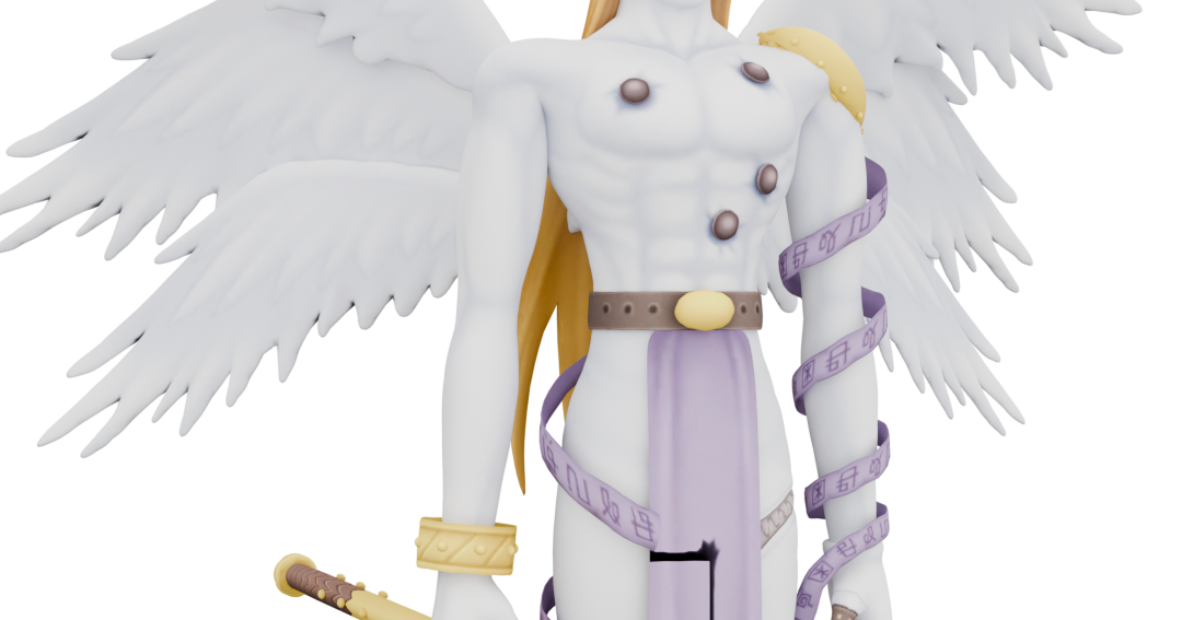 Angemon [62] from Digimon by Skeleton Dan | Download free STL model ...