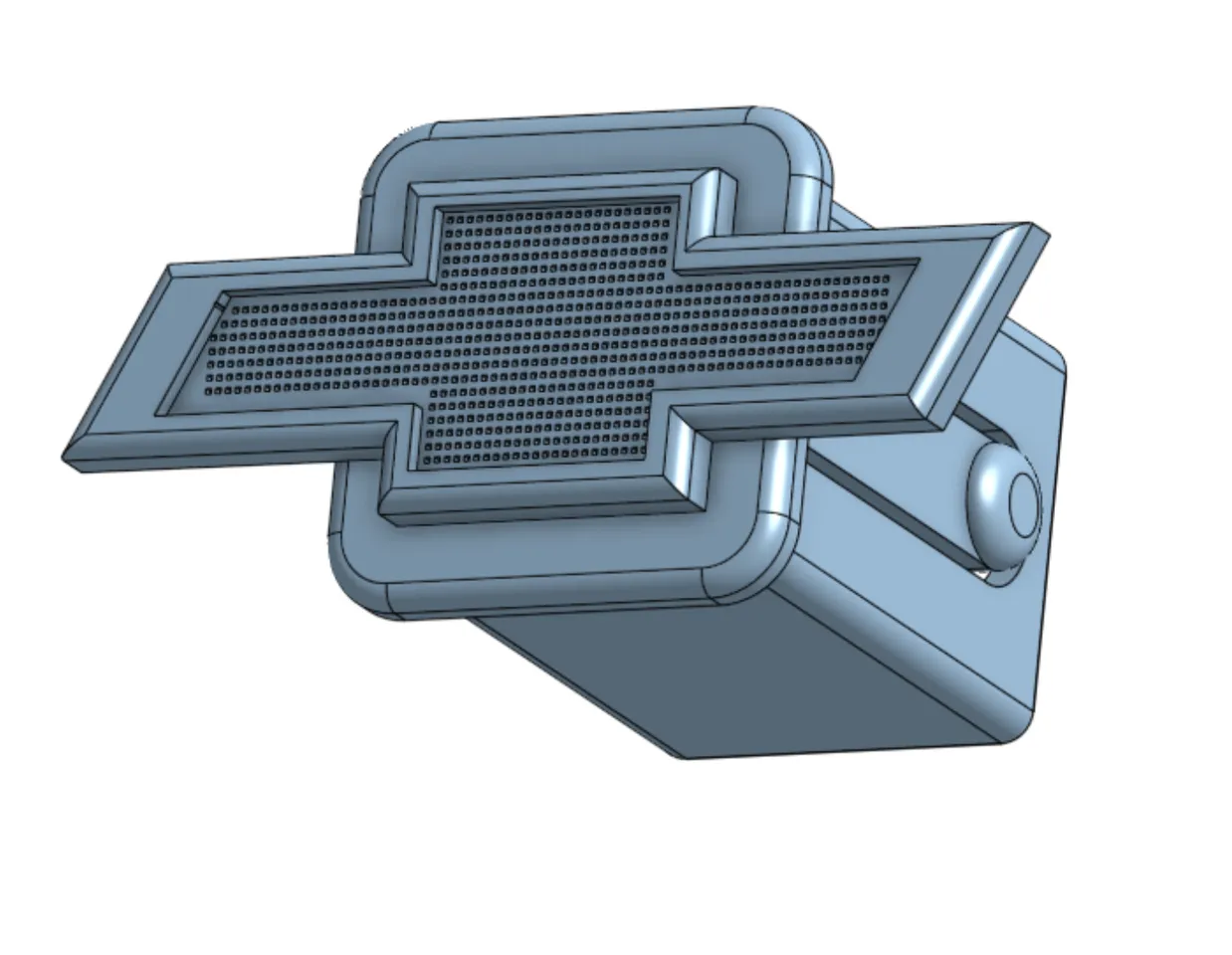 Chevy hitch cover by CrazyCzech | Download free STL model | Printables.com