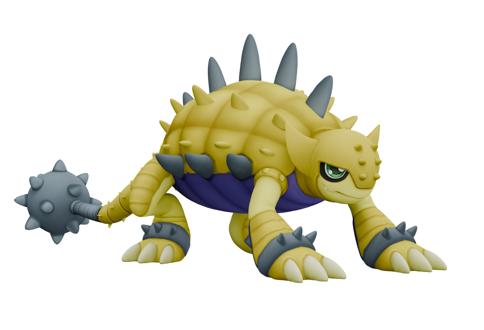 Ankylomon [57] from Digimon by Skeleton Dan | Download free STL model ...