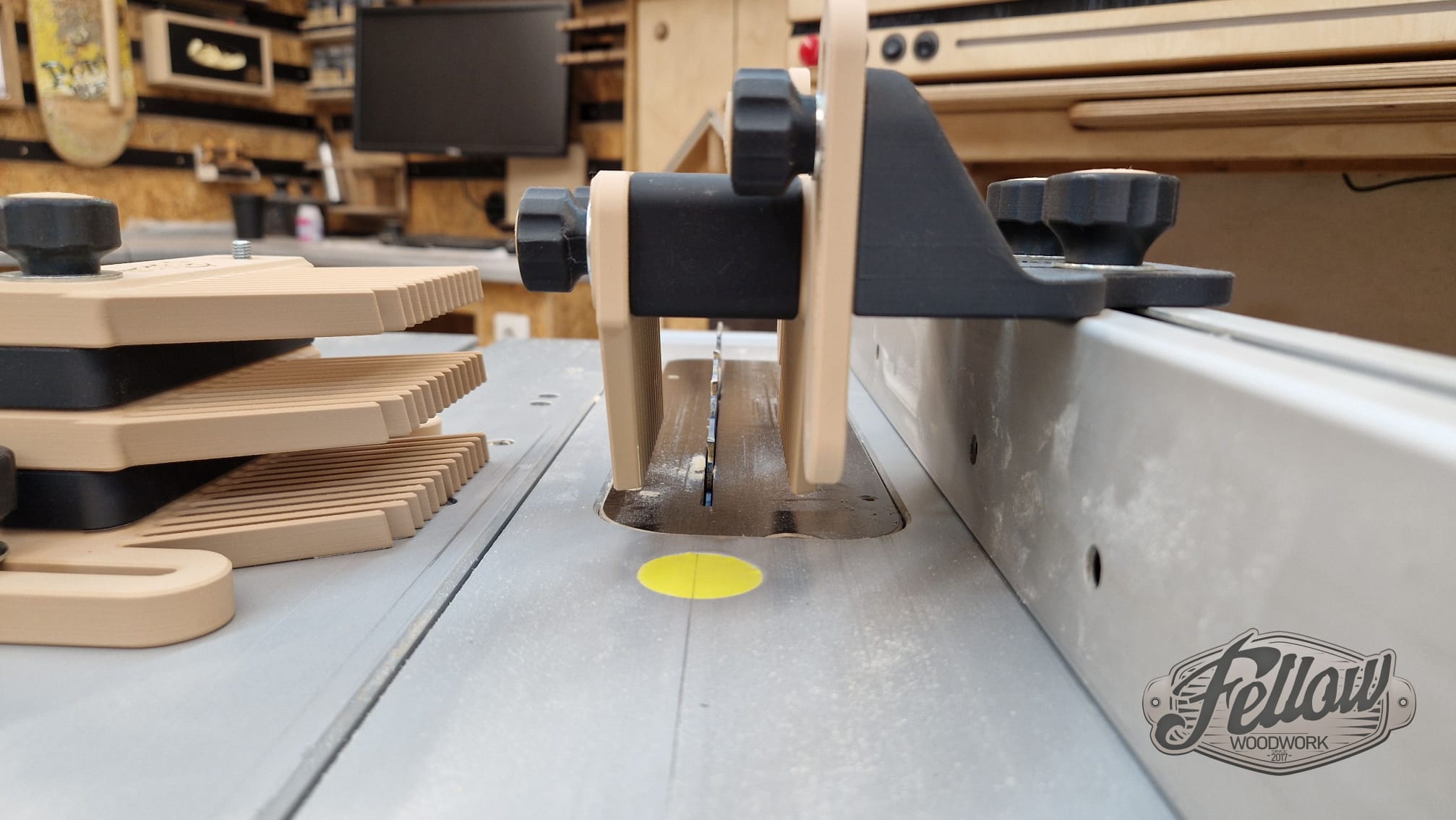 FeatherBoard with tilt for GTS 10 XC by FellowWoodwork | Download free ...