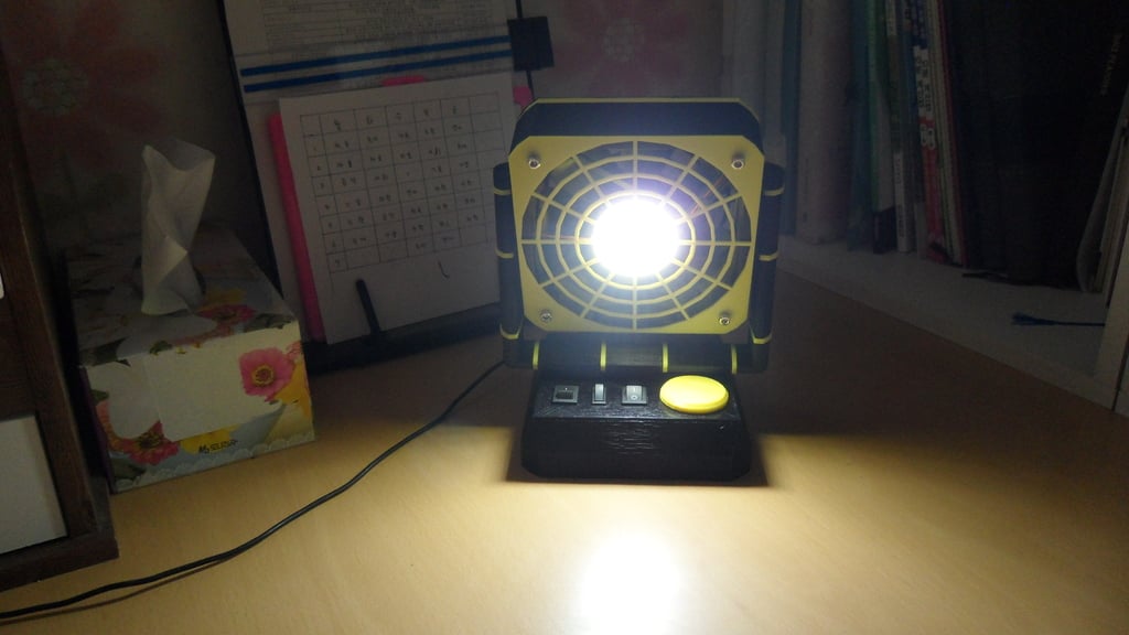 Desktop Cooling FAN & LED Light - DeskFAN 3D Design by Zalophus Dokdo ...