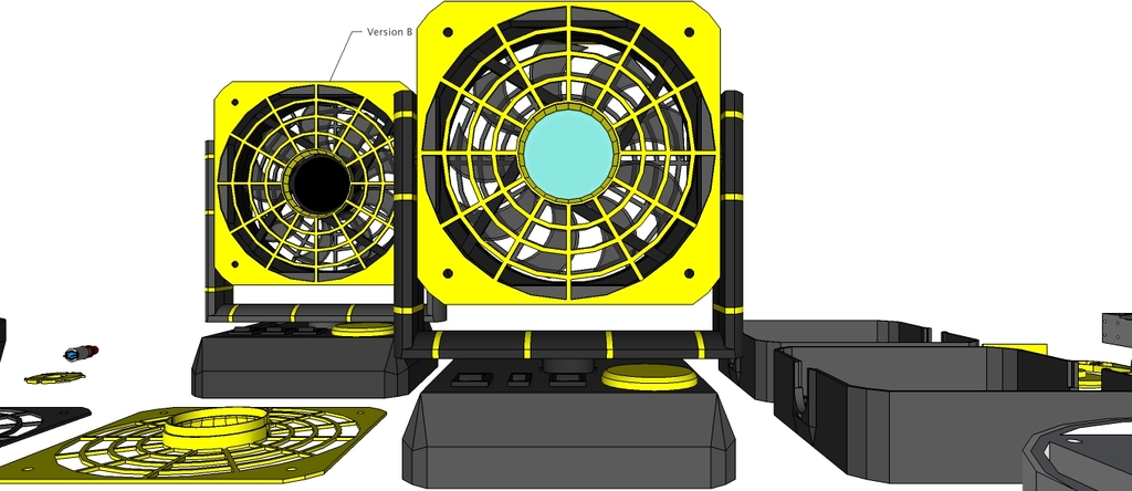 Desktop Cooling FAN & LED Light - DeskFAN 3D Design by Zalophus Dokdo ...