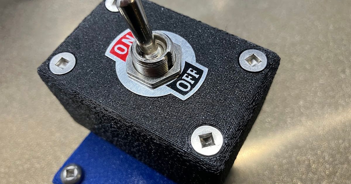 Toggle Switch Plate Surface Mount 60mm x 40mm by Rodsky | Download free ...