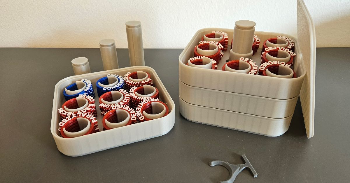 Dungeons & Dragons - Condition rings stackable storage (DnD status ...