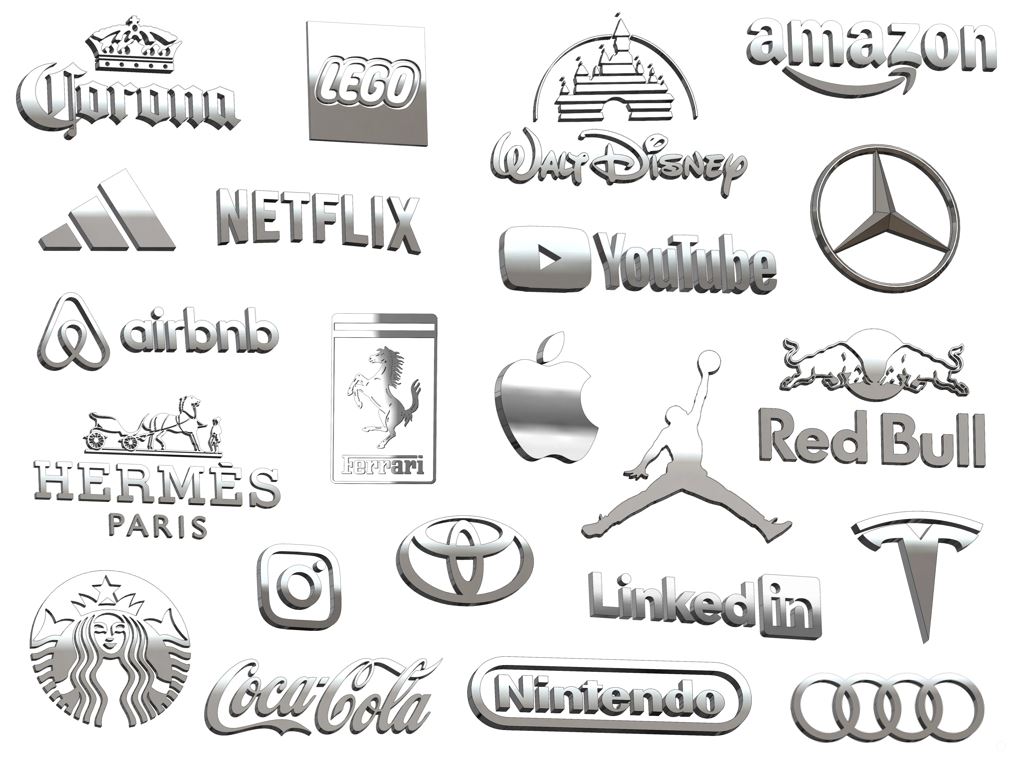 World famous logo (+DXF) by Referentiel | Download free STL model ...
